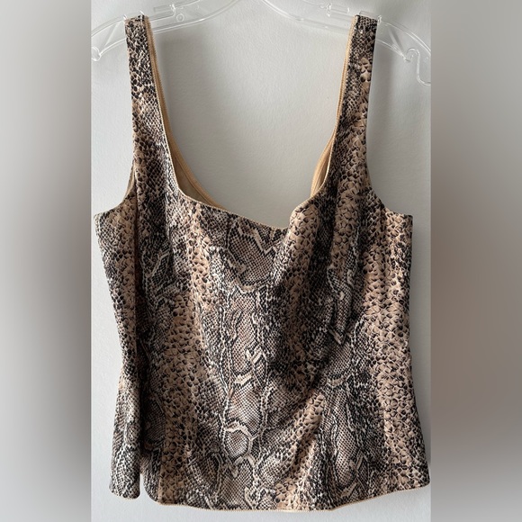 Per Se | Tops | Per Se Ladies Sz 4 Pythonsnake Print Corsetbodice Zip ...